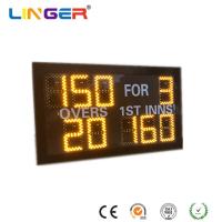 China 6-Inch Yellow LED Cricket Scoreboard with IR Remote Control | 110V-240V Input | 100,000 Hour Lifespan for sale