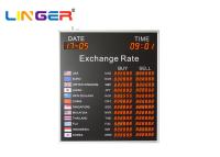 China 1 Inch LED Currency Exchange Display Board 100cm x 140cm with Red Digits for Banks and Money Changers for sale