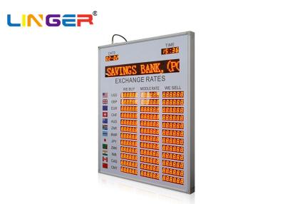 China Professional 7-Segment LED Currency Exchange Rate Display Board - 60×100cm with 1.5
