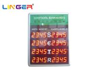 China LED Exchange Rate Display Panel 80x120cm with 4-Inch Red Digits and TCP/IP Control for Financial Institutions for sale