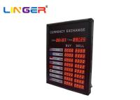 China LED Electronic Exchange Rate Sign Board 100cm x 73cm with Red 1