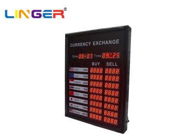 China LED Electronic Exchange Rate Sign Board 100cm x 73cm with Red 1