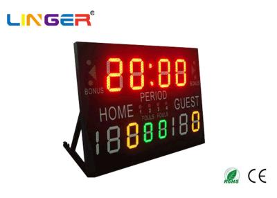 China Portable Electronic Soccer Scoreboard LGPS-12D110RGY - 15x24 Inch LED Display, 8 Digits, 100K Hours Life for sale