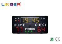 China 45cm x 75cm Portable Electronic Scoreboard with 4-inch LED Digits and IR Remote Control for Indoor Sports for sale