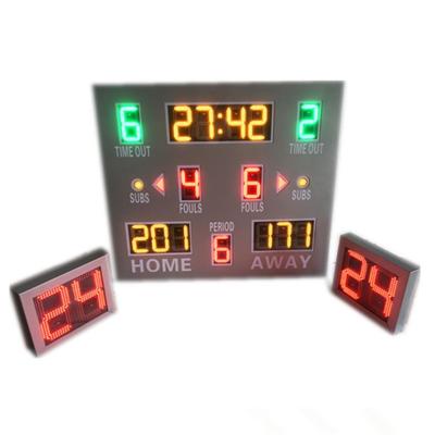 China Digital Wireless Control LED Basketball Scoreboard with Shot Clock - 12