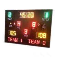China LED Basketball Scoreboard with 8 Inch Digits and Team Name Display - 200mm Characters, 7500cd/m² Brightness for sale