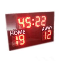 China 12 Inch Mini Basketball Scoreboard Portable LED Score Clock 8 Inch Red Digits 110-240V for sale
