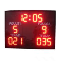 China High Brightness LED Basketball Scoreboard 12 Inch Digit Height 300mm Red Display with Stand for sale