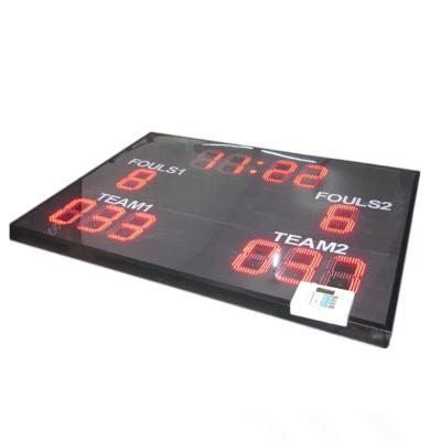 China Hard - Wire / Wireless Type LED Basketball Scoreboard 2 Years Warranty for sale