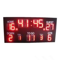 China Ultra Bright LED Football Scoreboard With Wire Controller Box 2 Years Warranty for sale