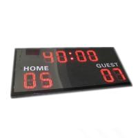 China Soccer Electronic Scoreboard 900x1600mm Red LED 300mm Digits Wireless Controller for sale