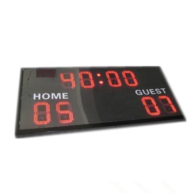 China Soccer Electronic Scoreboard 900x1600mm Red LED 300mm Digits Wireless Controller for sale