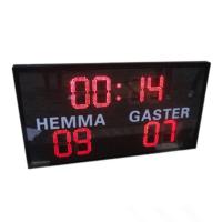 China Black Iron Cabinet LED Football Scoreboard Easy Operation Different Color for sale