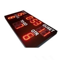 China Outdoor Electronic LED Scoreboard for American Football 1000mm x 2200mm with 300mm Red Digits and Wireless Control for sale