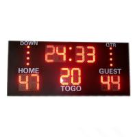 China 12 Inch 300mm Red LED Football Scoreboard with Wireless Control - 1200mm x 2000mm Display for American Football Games for sale