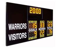 China AFL Type Electronic Soccer Scoreboard with 12-Inch Yellow Digits, 300mm LED Display, Wireless Control up to 800m for sale