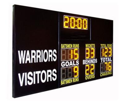 China AFL Type Electronic Soccer Scoreboard with 12-Inch Yellow Digits, 300mm LED Display, Wireless Control up to 800m for sale