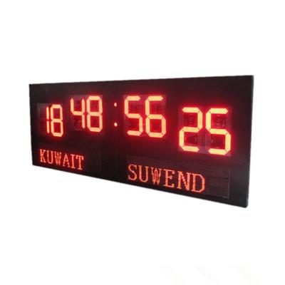 China 20-Inch Red LED Soccer Electronic Scoreboard with Wireless Control - 500mm Digit Height, 300W Power for sale