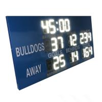 China Customized AFL LED Cricket Electronic Football Scoreboard - 12 Inch 300mm White Digits, 90kg Outdoor Display with Wireless Control for sale