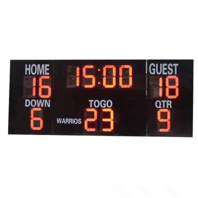 China 20 Inch Large Red Digit Electronic Soccer Scoreboard - 500mm Height, 300W Power, Wireless Control up to 800m for sale