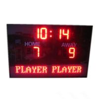 China Red LED Football Scoreboard 8 Inch Digit Height Waterproof Cabinet Wireless Controller 200m Range for sale