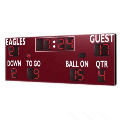 China American Type Electronic Digital LED Football Scoreboard 12 Inch Red Display 110V 240V for sale