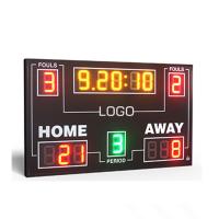 China IP65 Electronic LED Basketball Scoreboard 8 Inch Digit RGY Color 70cm x 145cm for sale