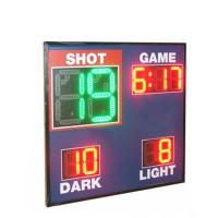 China Economy LED Basketball Scoreboard 200mm Digits with 381mm Shot Clock Red Green for sale