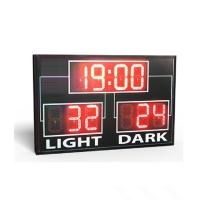 China EC-BB200R-10D Economy Basketball Scoreboard with 200mm Red LED Digits and IP65 Waterproof Rating for sale