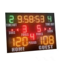 China BB254200RGY-16D Basketball Scoreboard with 200mm Time Digits and 254mm Score Display - IP65 Waterproof Rating for sale