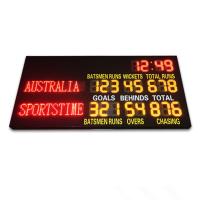 China Dual Mode LED Cricket & Football Scoreboard 1200mm x 3600mm with 300mm Green Digits and Wireless Control for sale