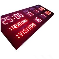 China AFL LED Electronic Scoreboard 18-Digit 300mm Red Display for Football & Cricket Sports - 120kg Outdoor Rated for sale