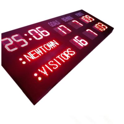 China AFL LED Electronic Scoreboard 18-Digit 300mm Red Display for Football & Cricket Sports - 120kg Outdoor Rated for sale