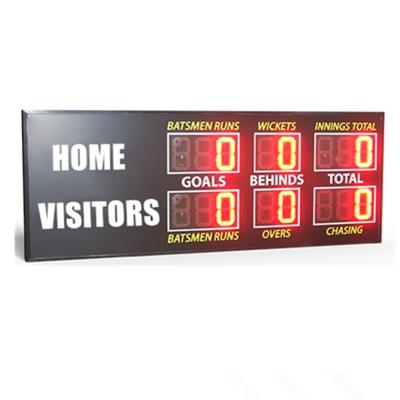 China AFL Electronic Scoreboard 900mm x 2650mm with 300mm LED Digits and IP65 Waterproof Rating for sale