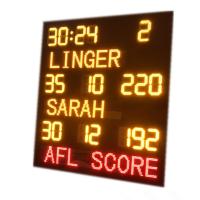 China Custom AFL Electronic Scoreboard 2100mm x 2300mm with 300mm LED Digits and Cricket Scoring for sale