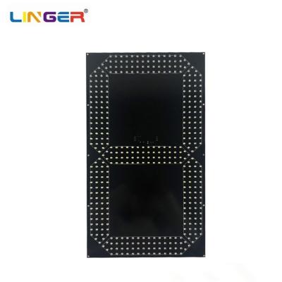 China 20 Inch Single Yellow 7 Segment Digit Board for Football Scoreboards - 500mm Height, 34W Power, 100K Hour LED Life for sale