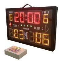 China Light Aluminum Frame Portable Electronic Scoreboard 860mm × 550mm with 12 LED Digits and Wireless Control for sale