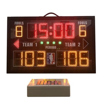 China Aluminum Portable Electronic Scoreboard 33.9x21.7 Inches with 12 LED Digits and Wireless Control for Baseball for sale