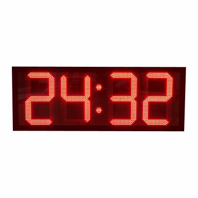 China 20-Inch DIP Type LED Digital Clock - 160cm x 60cm Outdoor Electronic Display with 100,000 Hour Lifespan for sale