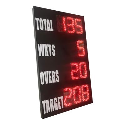 China Outdoor Portable Cricket Scoreboard LCS-9D300R with 12-inch LED Display and 200m Wireless Control for sale