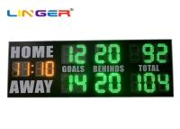 China 710mm x 2075mm x 70mm Green AFL Electronic Scoreboard with 254mm LED Display and UV Protection for sale
