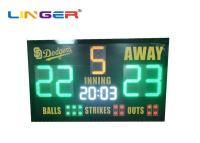 China Waterproof LED Baseball Scoreboard 1300x2200mm with 20in Digits and Custom Club Logo for Outdoor Stadiums for sale