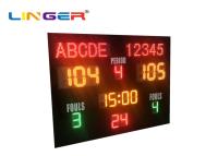 China MultiFunction Waterproof IP65 Led Basketball Scoreboard Non Reflective for sale