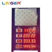 China 8 Inch Digit Height Gas Price Sign with Foothold and Custom LOGO Double Sided 110-240V for sale