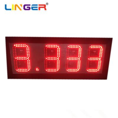 China 8-Inch LED Fuel Price Sign with IP65 Waterproof Rating and Wireless Remote Control for Service Stations for sale