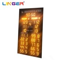 China IP65 Waterproof LED Basketball Scoreboard 2370x1270mm Custom Club Logo Wireless Control for sale