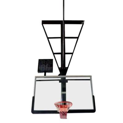 China 450mm Electric Basketball Hoop Ceiling Mounted with 1800mm Backboard and Wireless Remote Control for Competition Use for sale