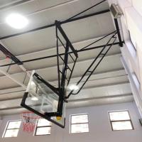China Electric Basketball Hoop Ceiling Mounted with 1800mm Backboard & 450mm Steel Rim - Wireless Remote Control for sale