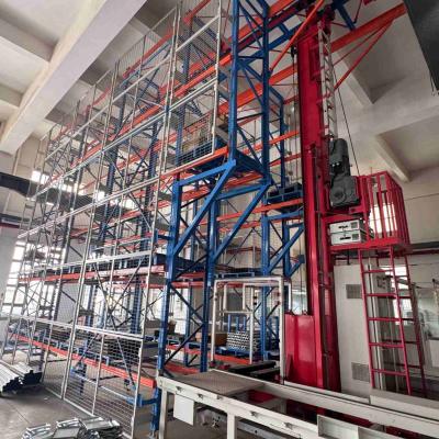 China Warehouse Storage Asrs Stacker Crane 800mm × 1400mm Overhead Stacker Crane for sale