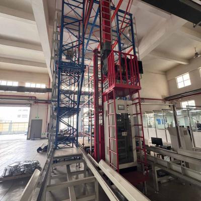 China Industrial Ethernet Controlled Pallet Stacker Crane for Smart Warehouse Logistics for sale